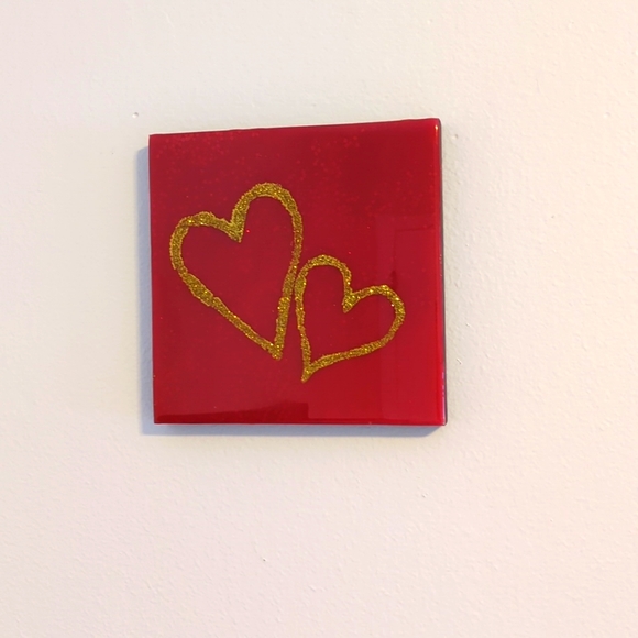 Art | Heart Painting 8x8 | Poshmark